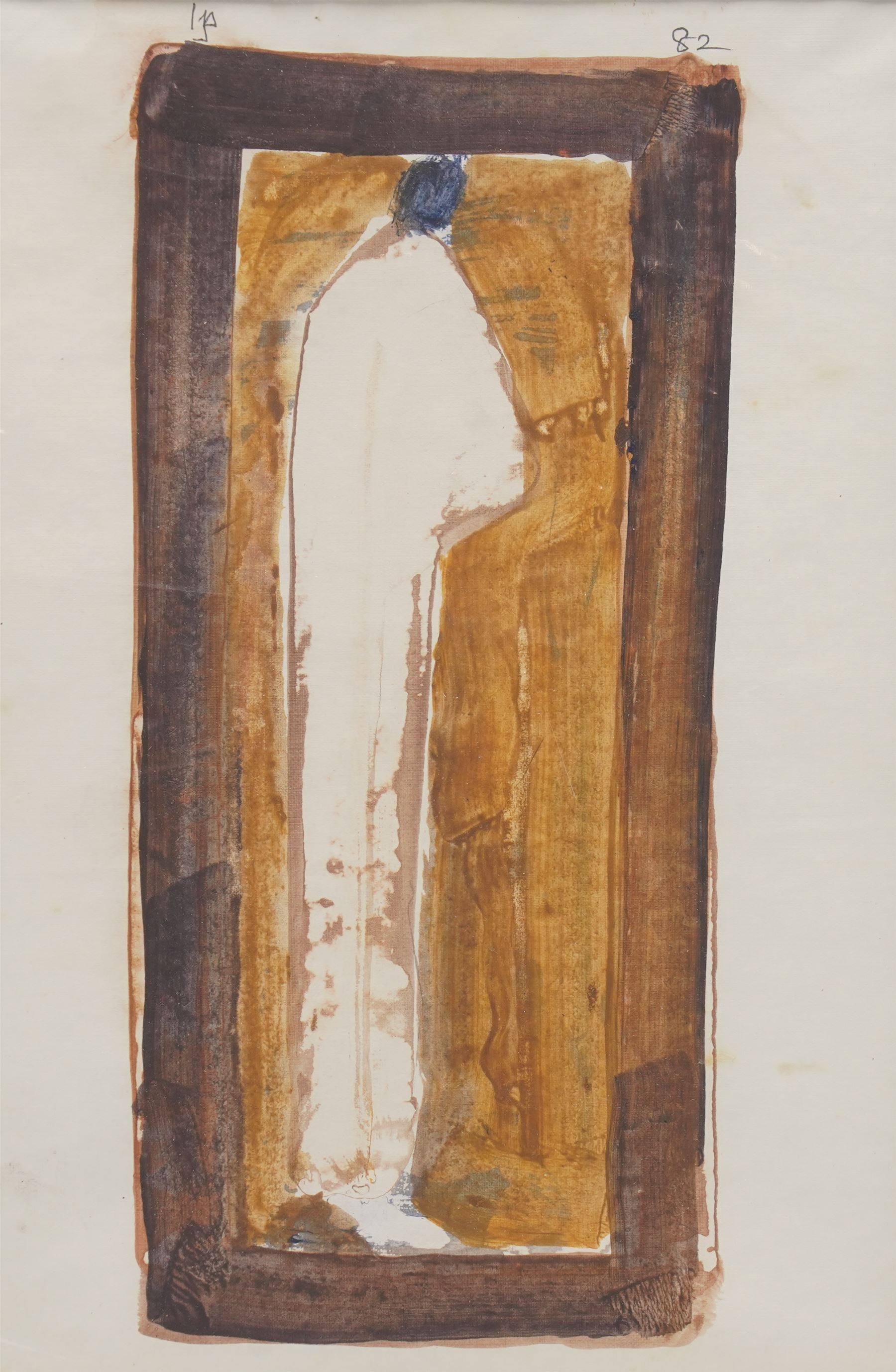Ivan Peries (Sri Lankan - Columbo '43 Group): Standing Man (Terracotta ...