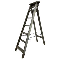Vintage wooden step ladders | Architectural & Reclamation | 86106