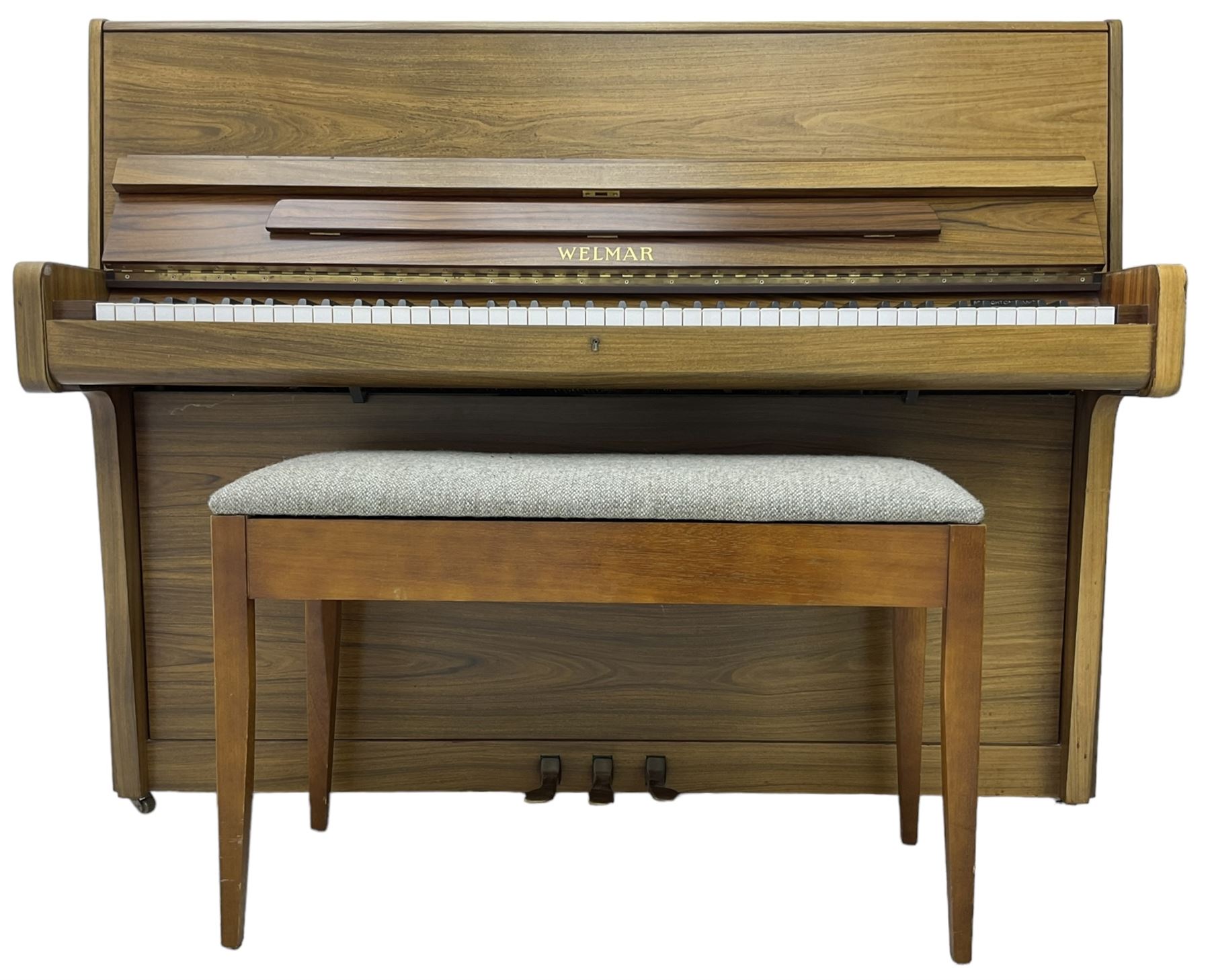 Welmar - English walnut cased upright piano | Musical Instruments ...