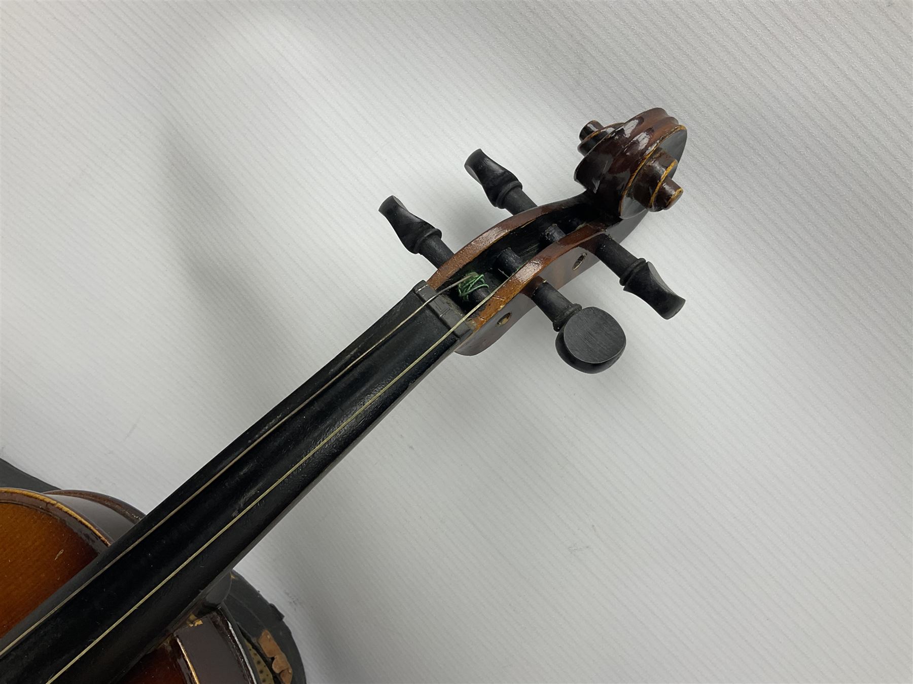 Czechoslovakian violin c1970s with 36cm two-piece maple back and ribs ...