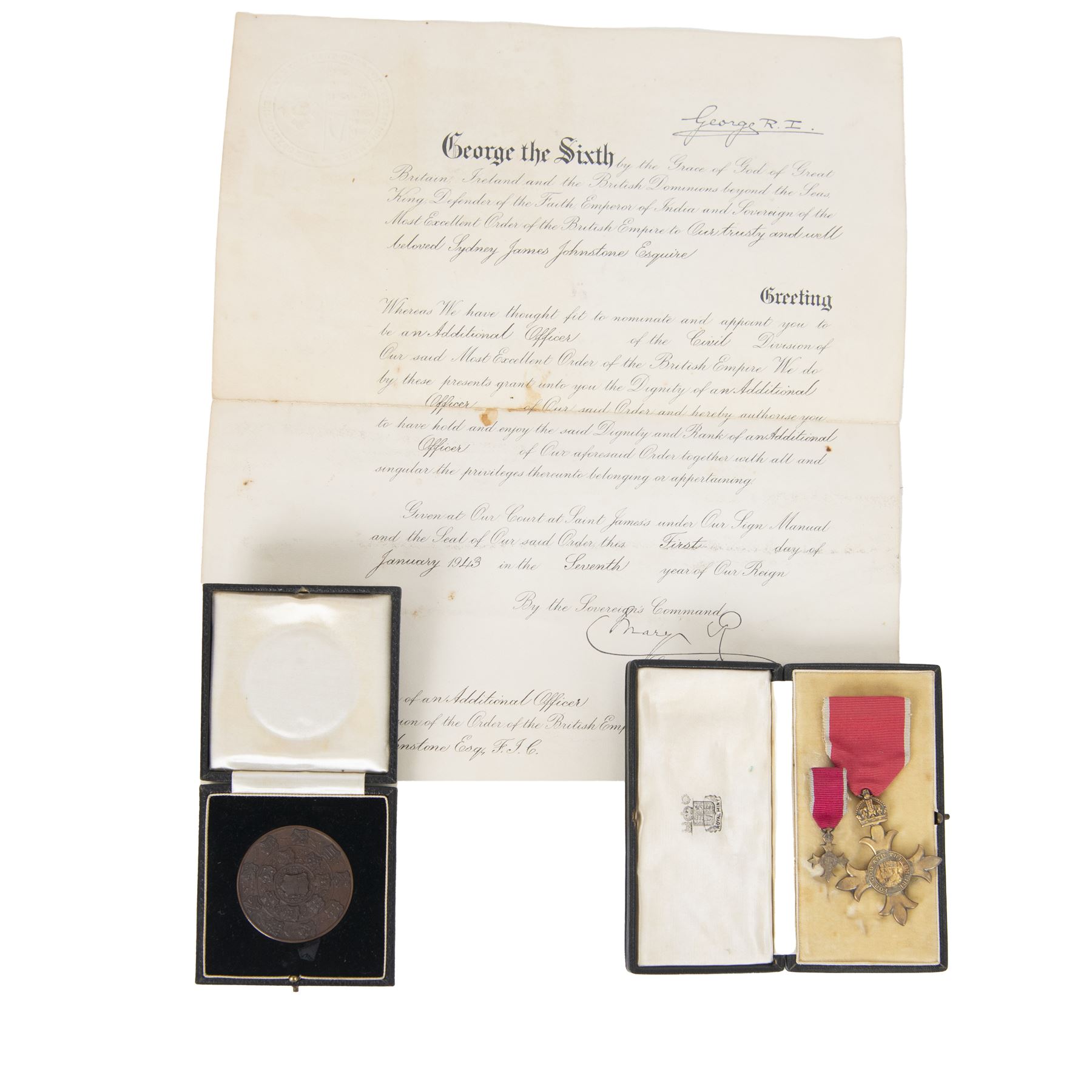George VI Silver Gilt OBE Breast Badge | Medals | 150032