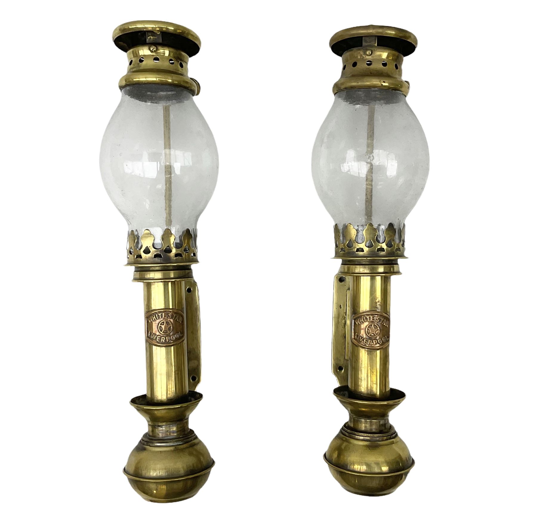 Pair of 20th century brass carriage lamps | Antiques, Collectables ...