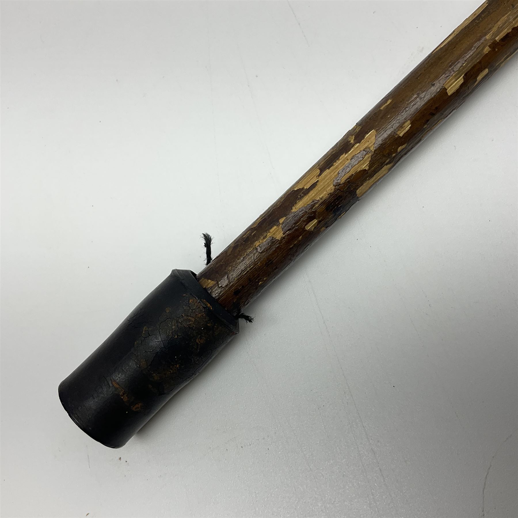 Late 19th/early 20th century 7mm walking stick gun with cane shrouded ...