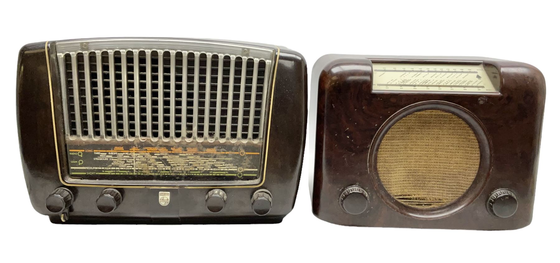 Two mid-20th century Bakelite cased valve radios - 11/11/2022
