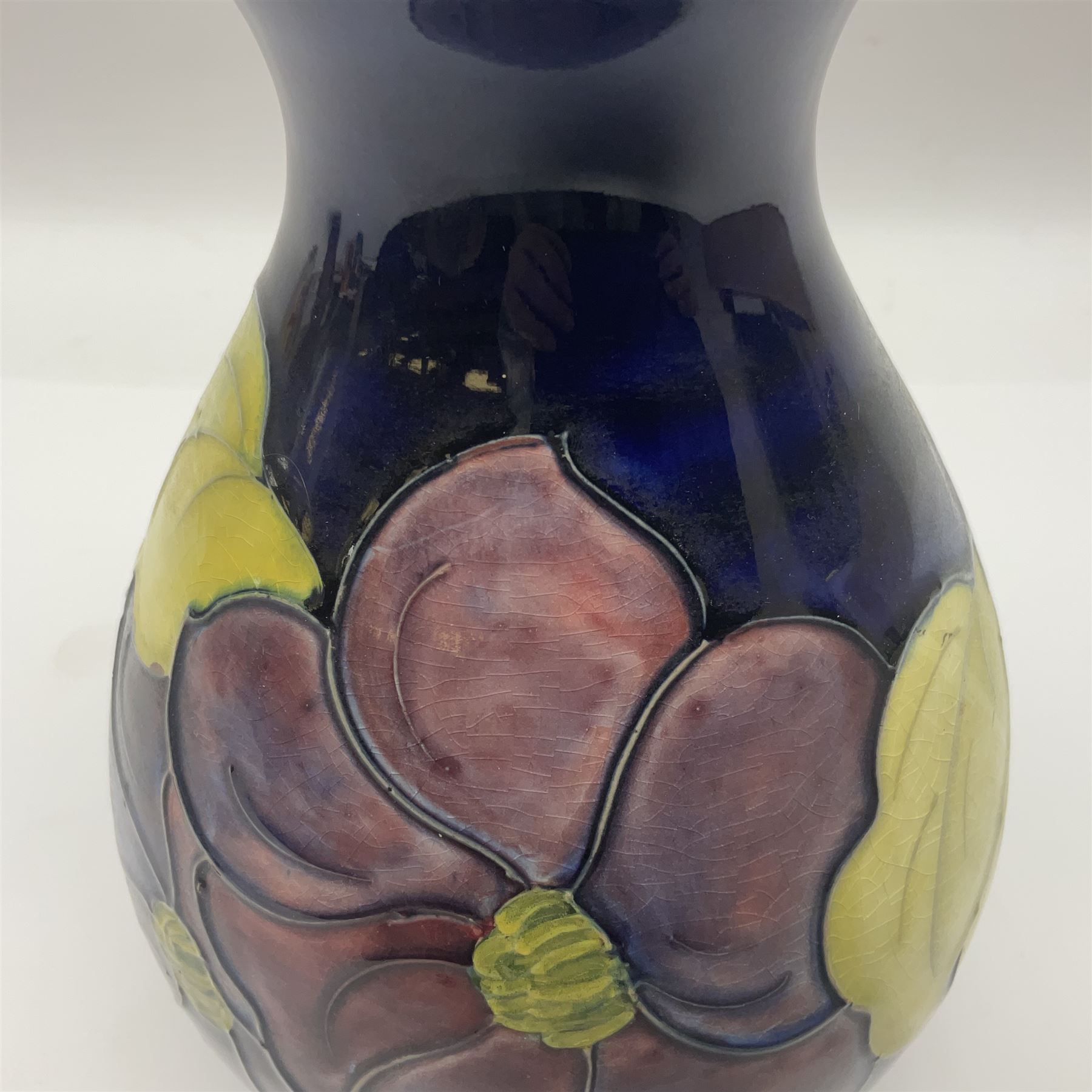Moorcroft Clematis pattern vase of baluster form | Ceramics | 89690