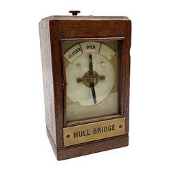 Railway mahogany cased level crossing indicator labelled for | Maritime ...