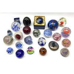A group of assorted paperweights of various size and design | Antiques ...