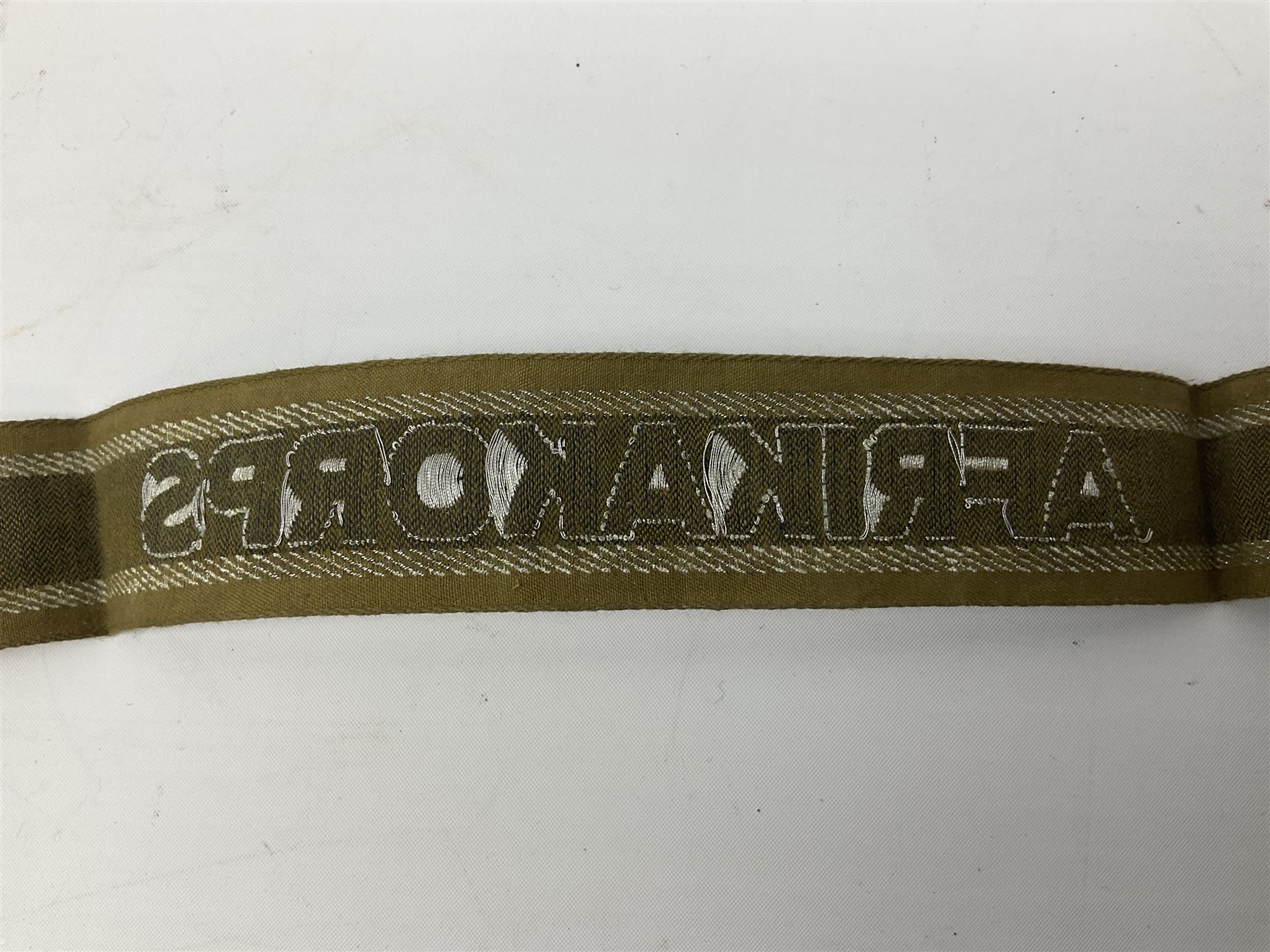 Pair of WW2 German Afrika Corps cuff titles 1st pattern | Militaria | 52221