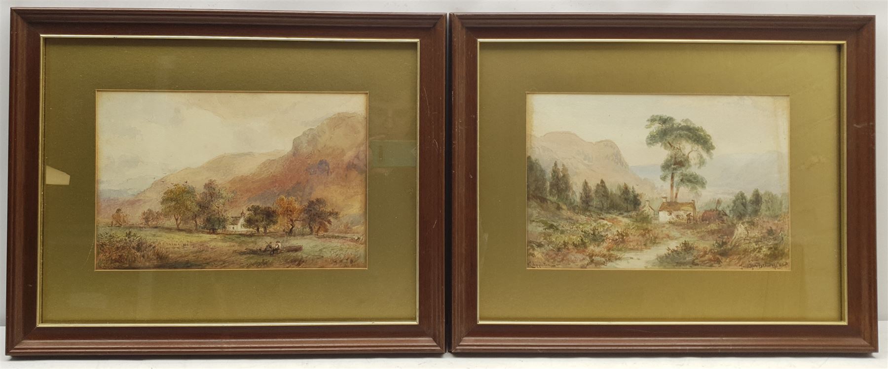 William Appleton (British 19th Century): 'Gods Acre' and Countryside ...