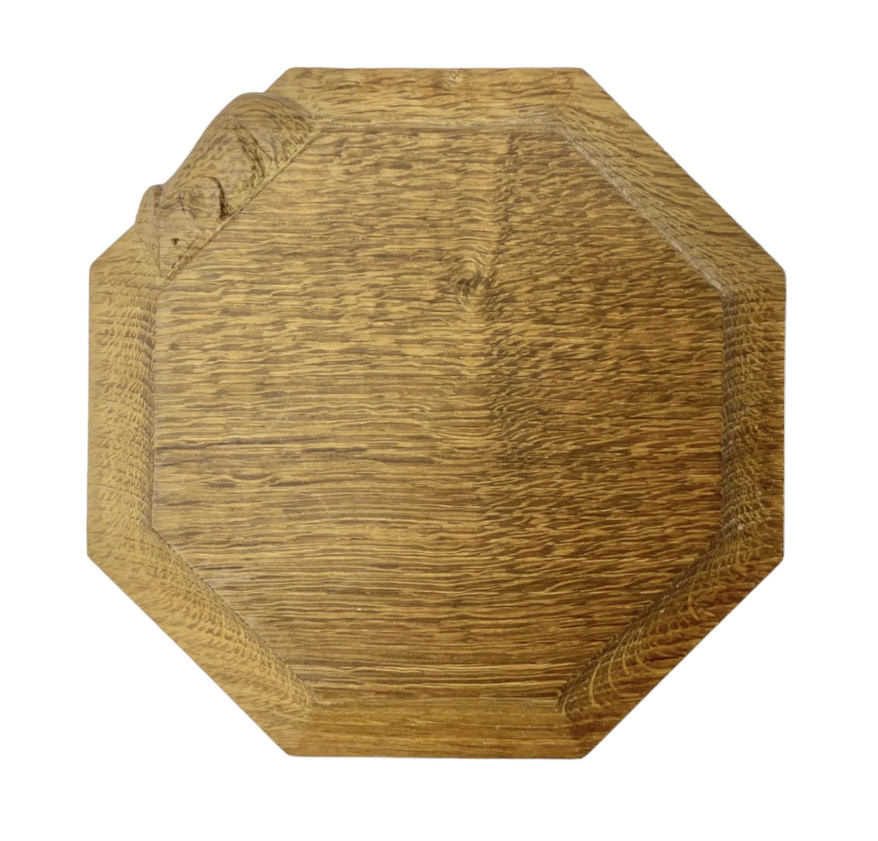 Mouseman - Yorkshire oak small octagonal chopping board | Antiques ...