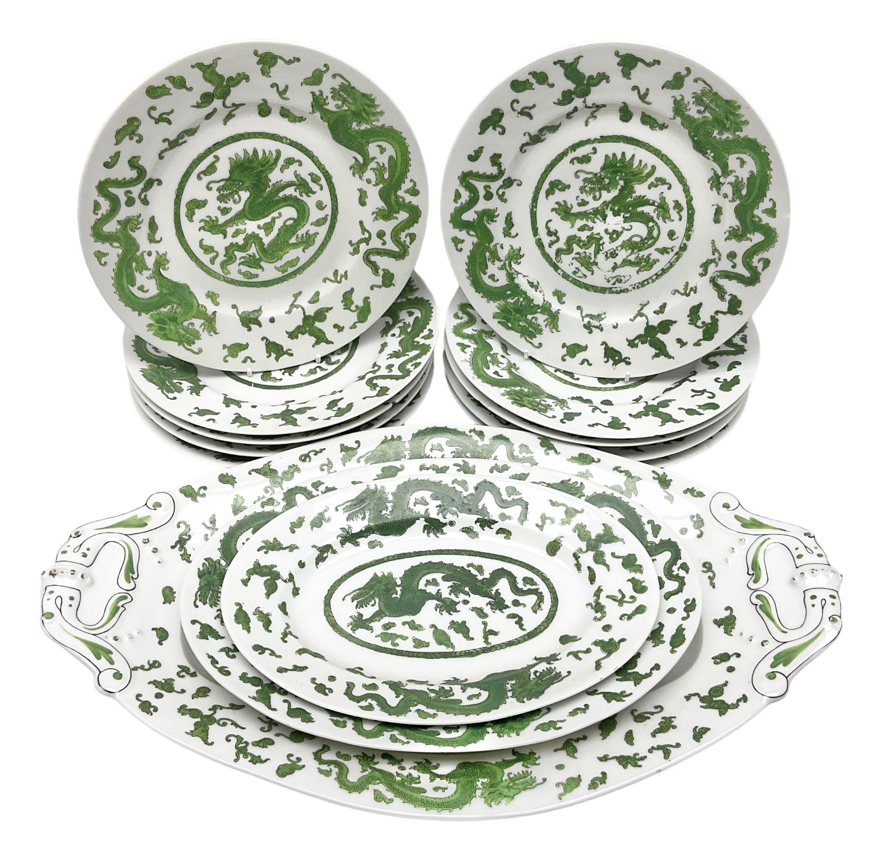 Set of eleven early 20th century Limoges for Green & Abbott of Oxford ...