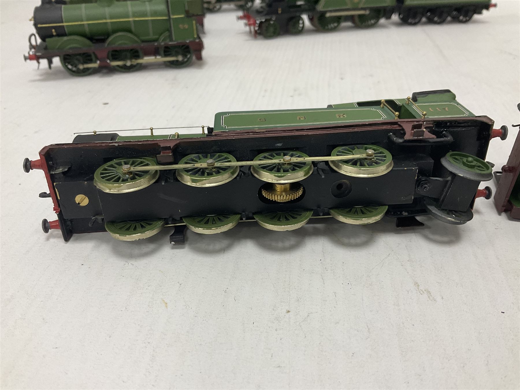 ‘00’ gauge - eight kit built steam locomotives with various numbers and ...