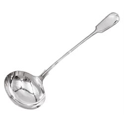 Late Victorian silver Fiddle thread pattern soup ladle | Silver | 65065