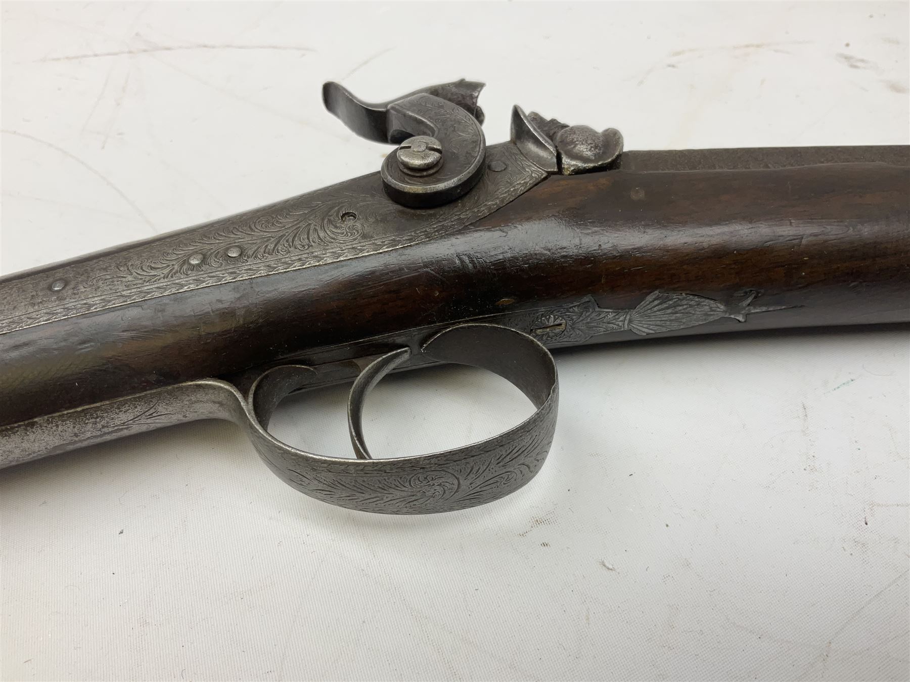 19th century percussion action single barrel sporting gun | Sporting ...