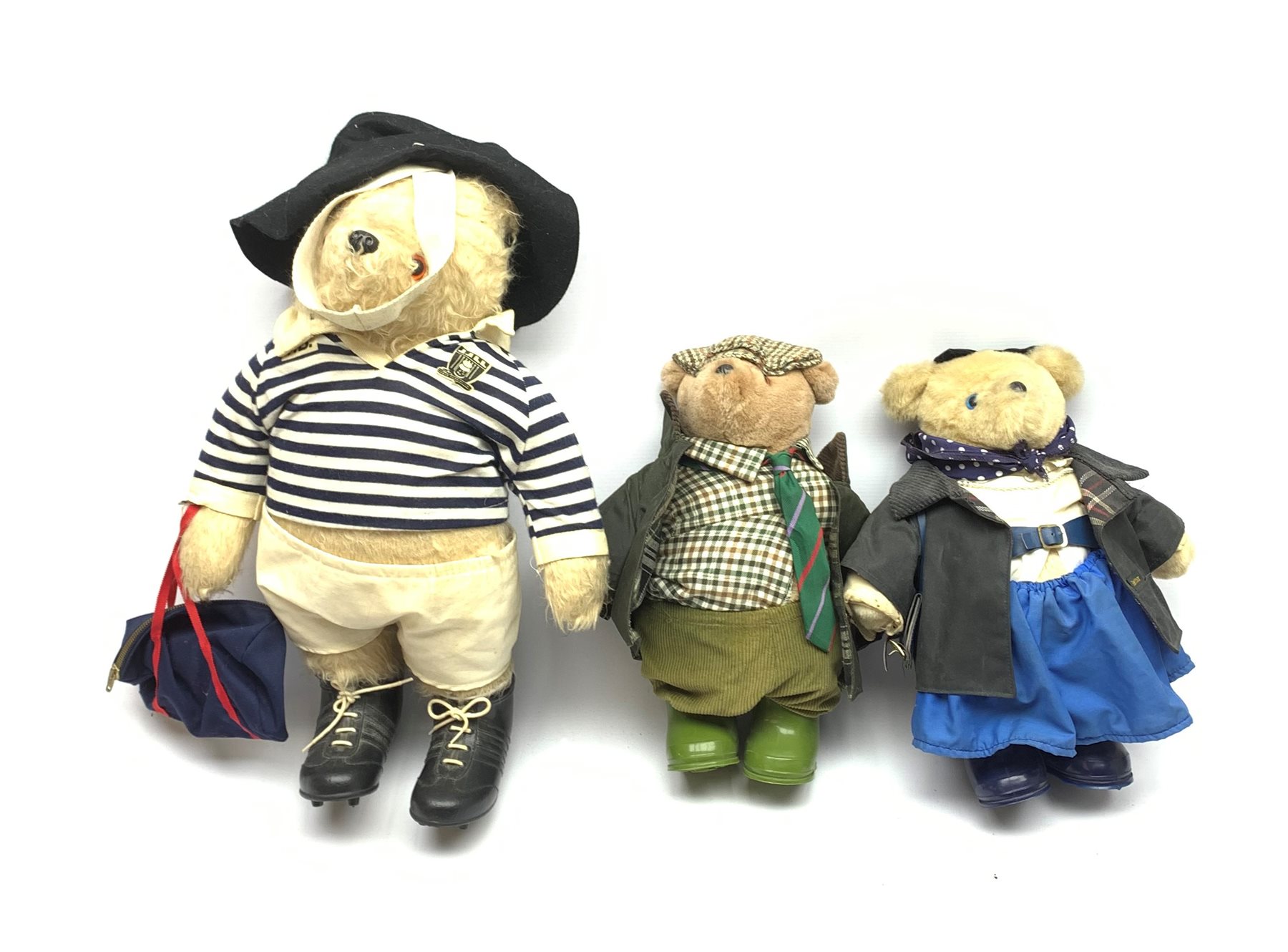 Three Teddy Bears by Gabrielle Designs comprising 'Sir Henry' and 'Lady ...