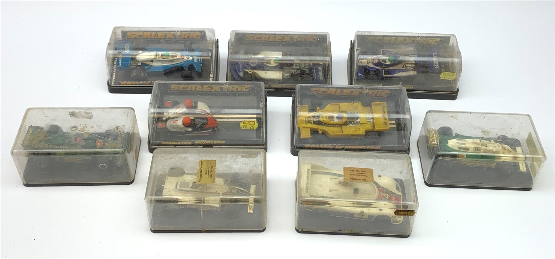 Scalextric - five slot-racing models comprising C281 Re - 20/11/2020