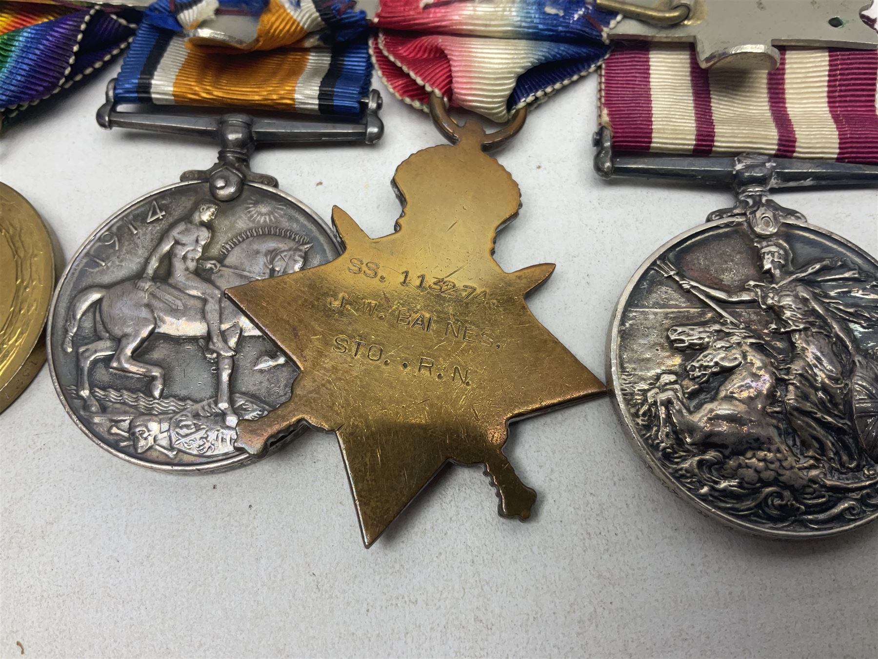 WW1 British Royal Navy Campaign and Royal Naval Fleet Reserve Long ...