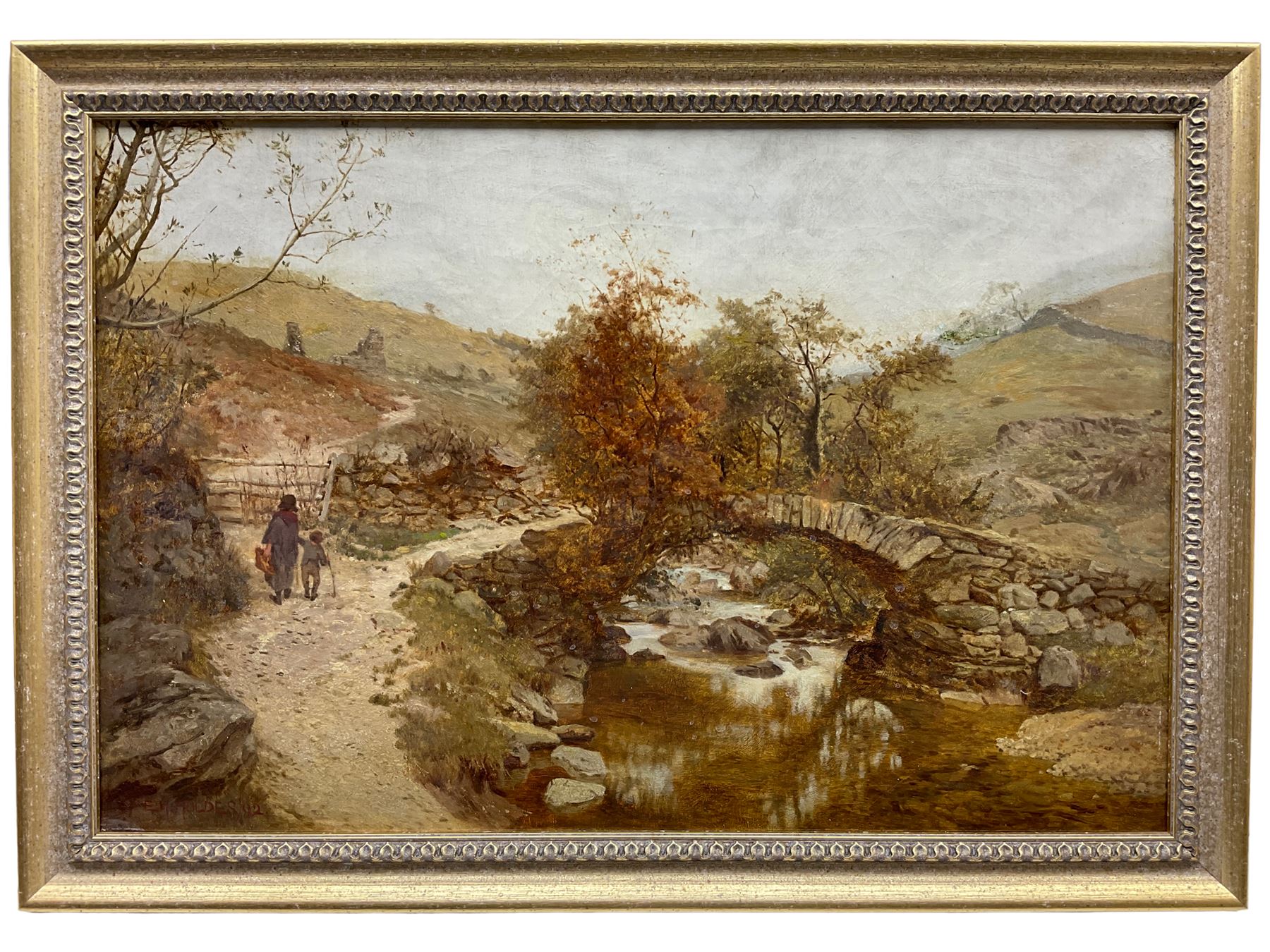 Edward Henry Holder (British c1848-1922): Moorland Stream - The Winter ...