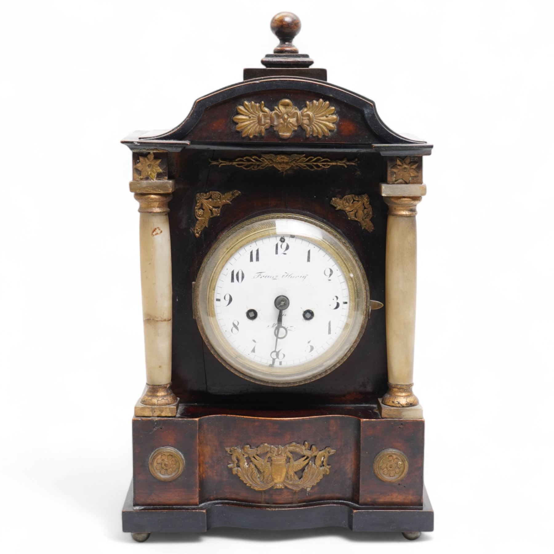 Franz Herig in Mainz- Austrian late-19th century Biedermeier mantle ...