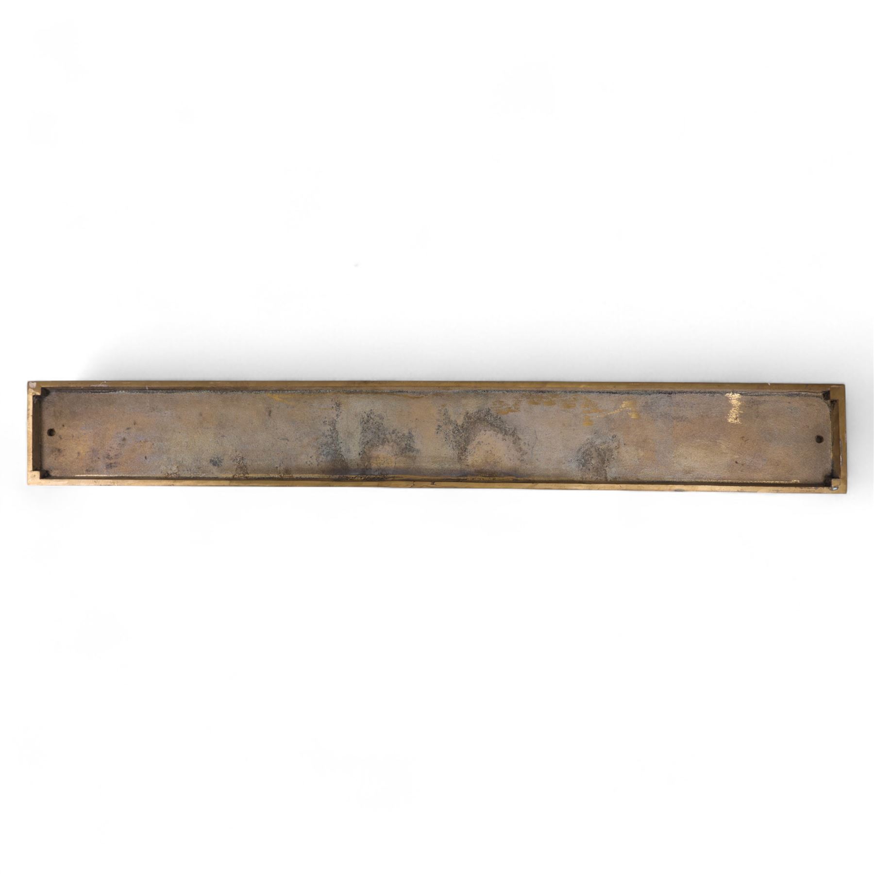 Large reproduction cast metal locomotive name plate 'Redgauntlet ...