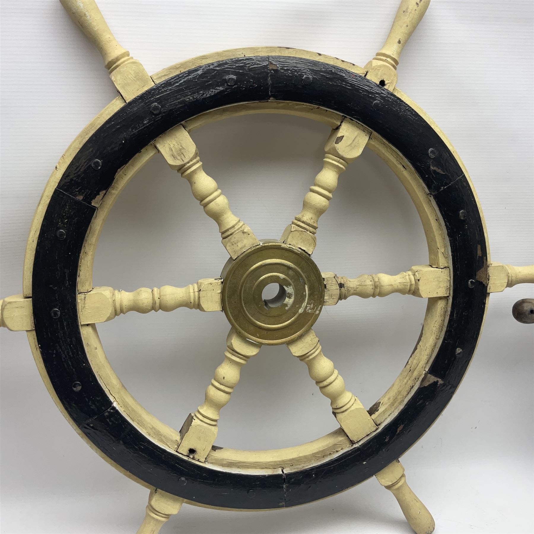 Two wooden ships wheels - Decorative Antiques & Collectors