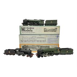 ‘00’ gauge - three kit built steam locomotive and tenders comprising ...