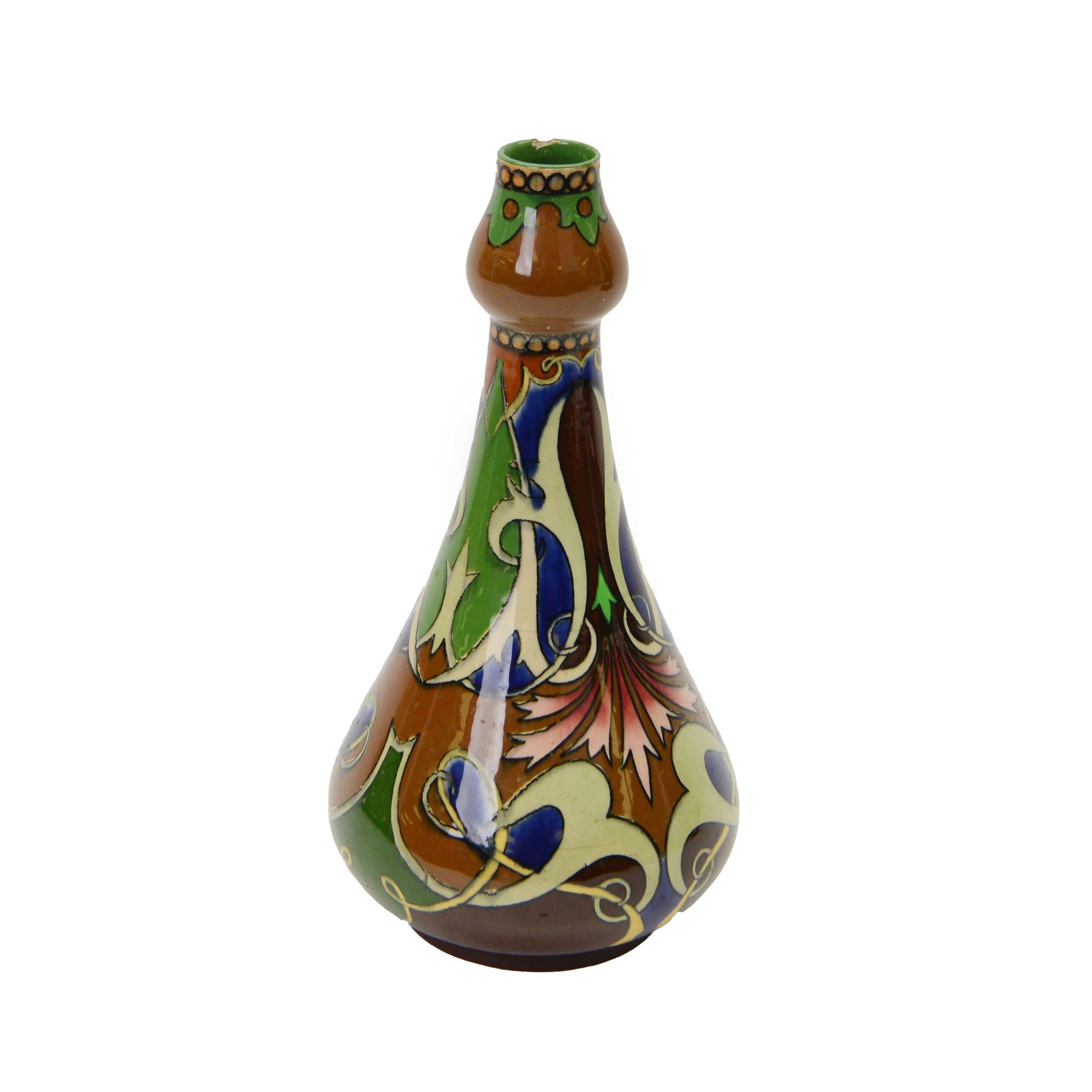 Shelley Intarsio vase with onion neck | Ceramics | 118121