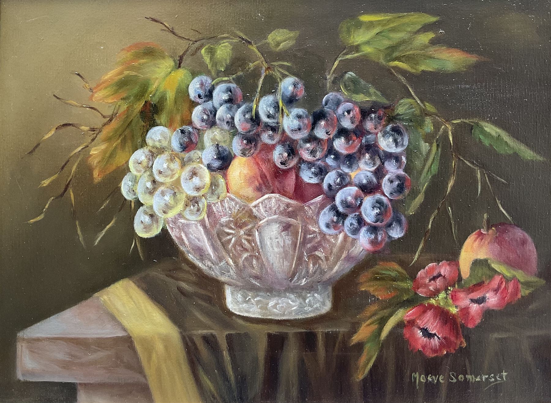 Maeve Somerset (British 20th Century): Still Life of Fruit | Paintings ...