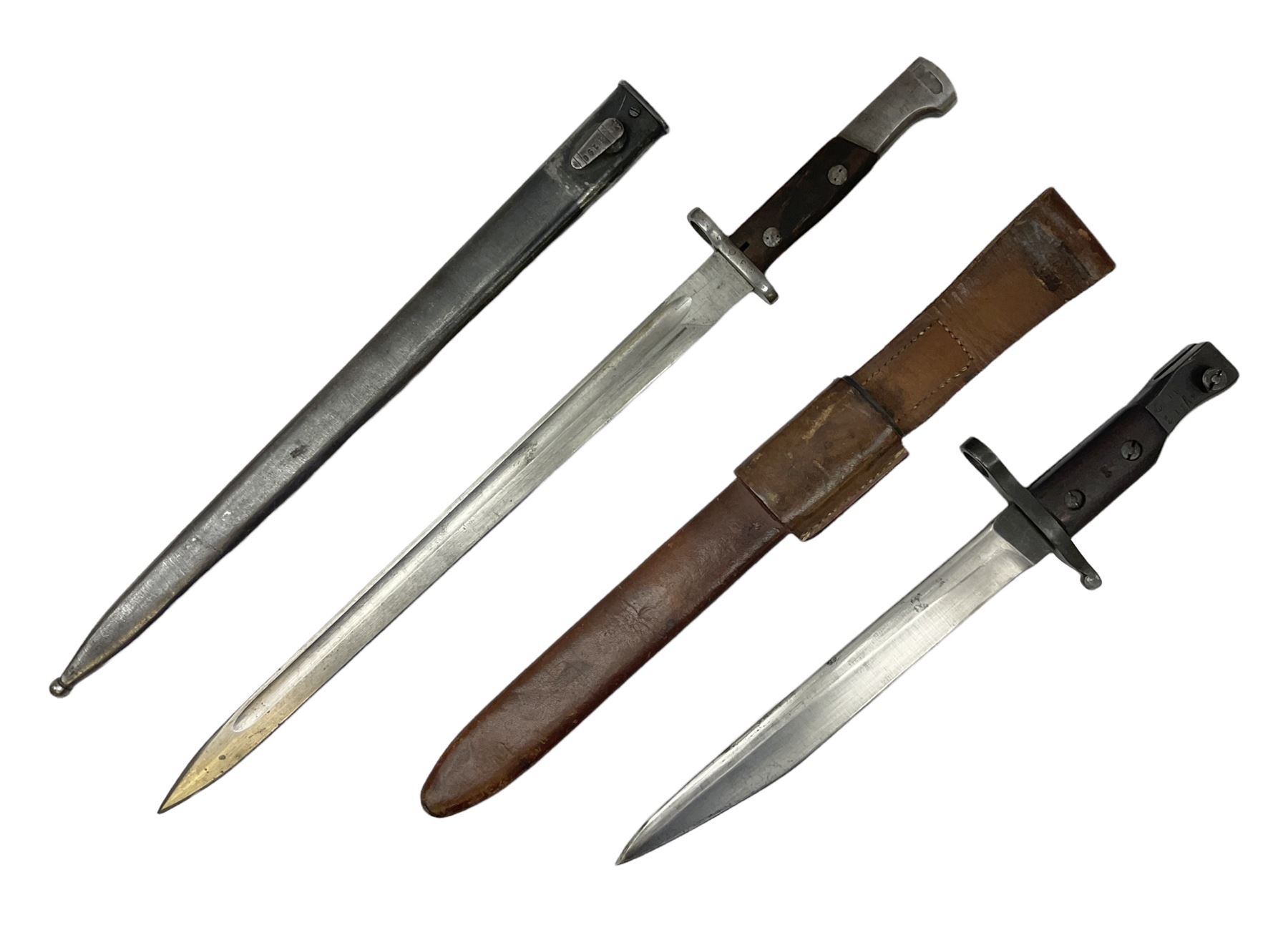 WW1 Canadian Ross Rifle Co. 1907 Model Mk.II bayonet with 25.5cm steel ...