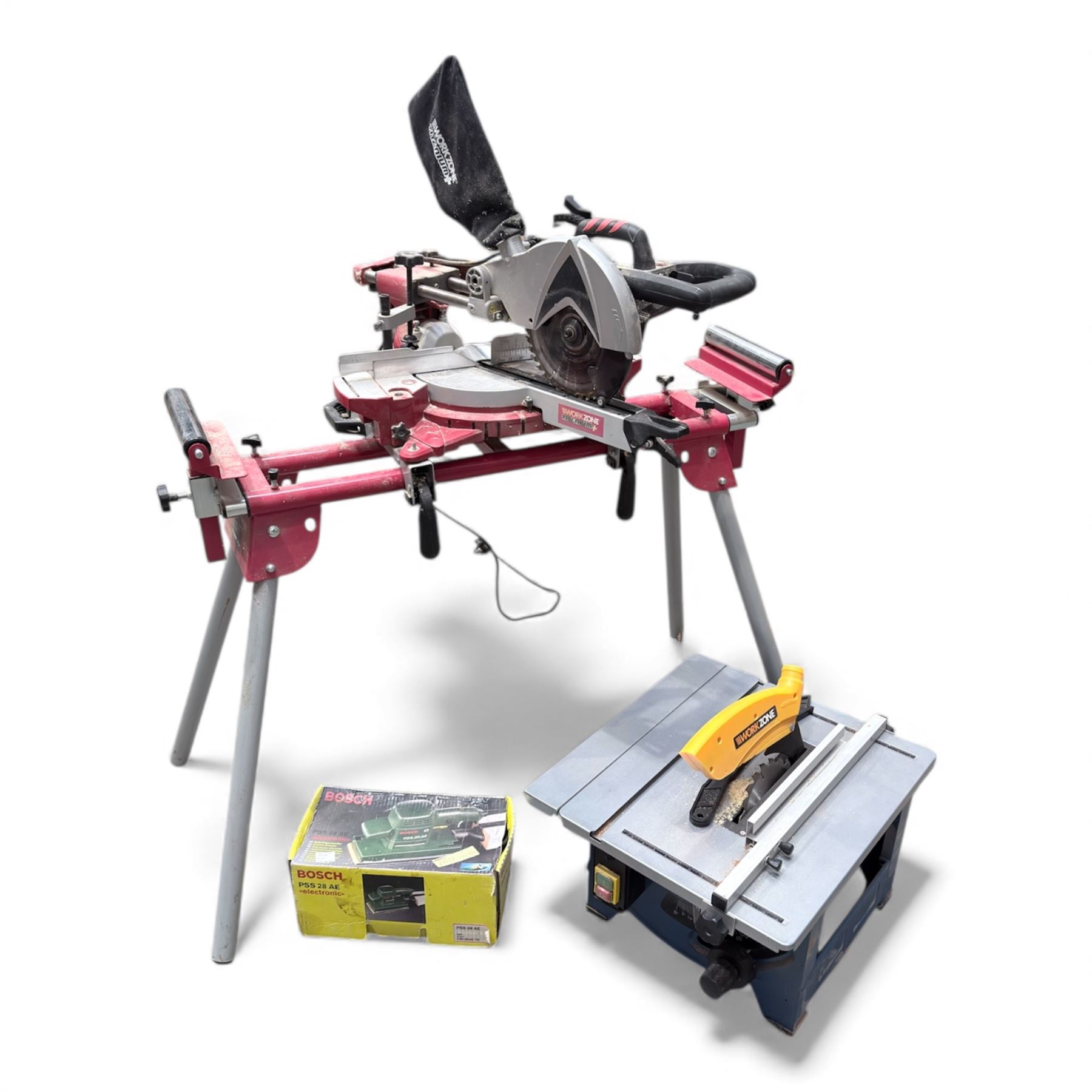 Two Work Zone bench wood saws along with Bosh electric | Woodwork ...