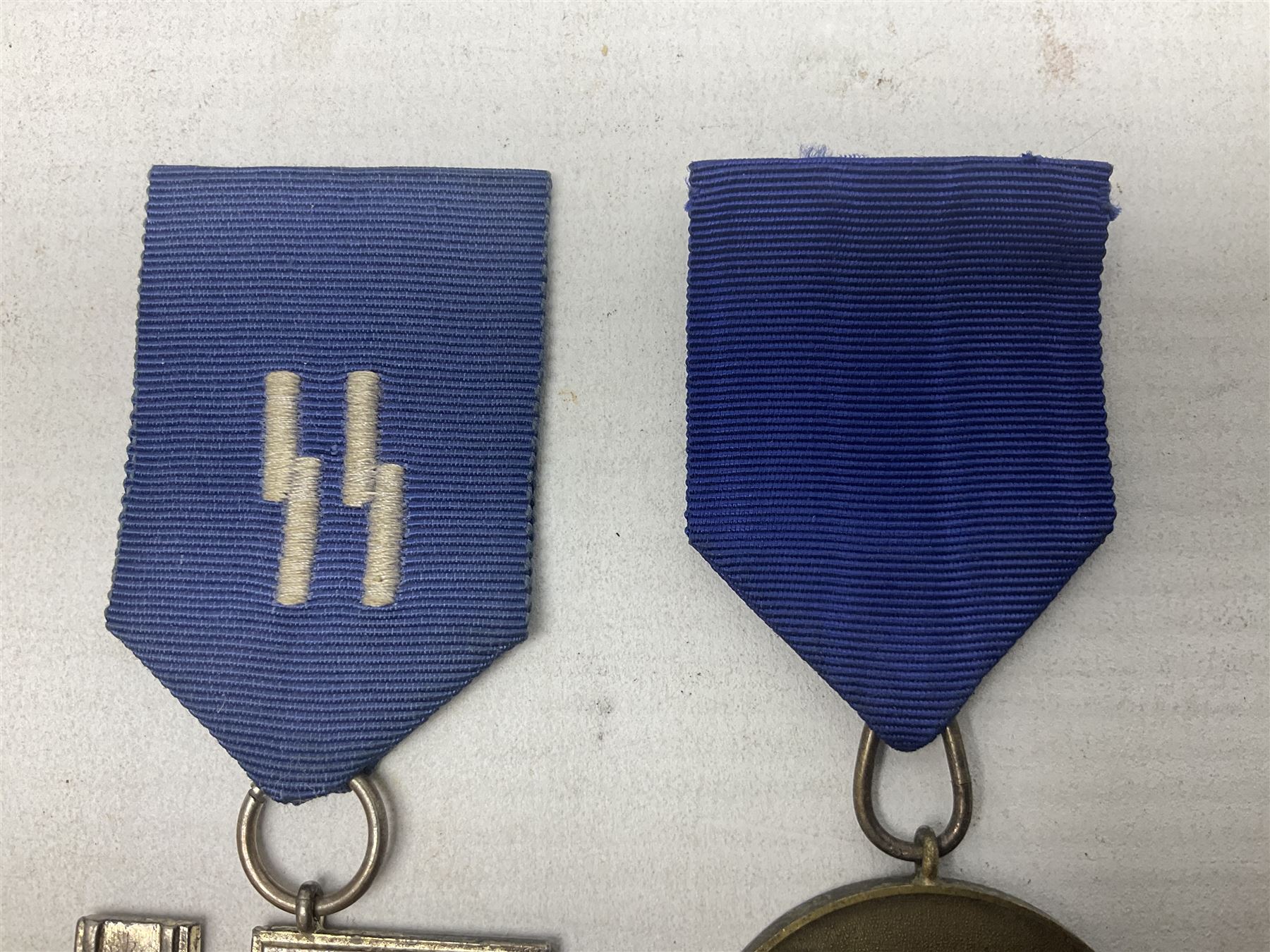 Two post-WW2 copies of German 'SS' Long Service Awards | Militaria | 66734