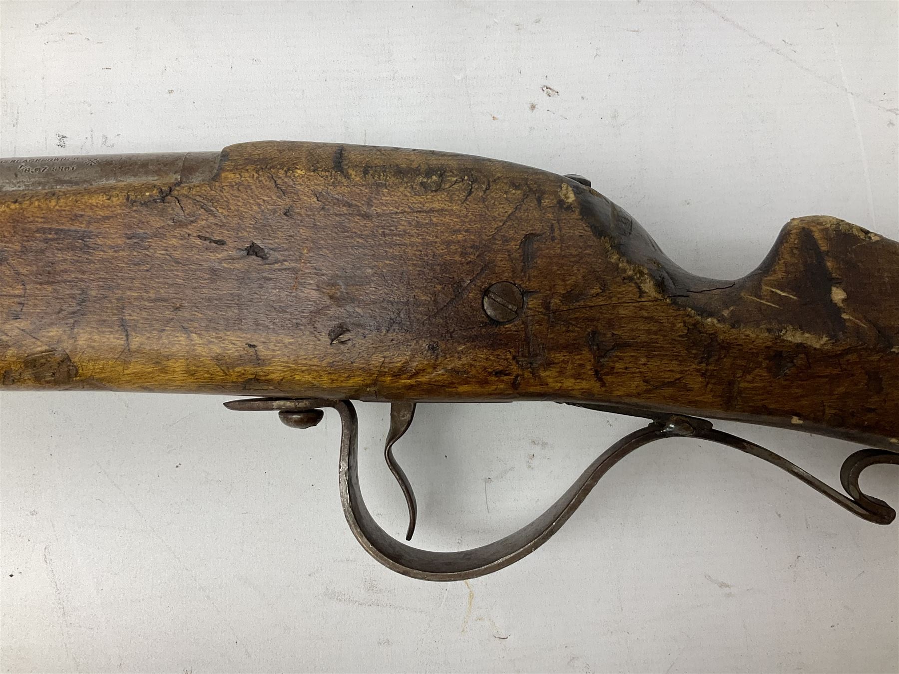 SHOTGUN CERTIFICATE REQUIRED - Modern 20-bore matchlock muzzle loading ...