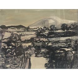 Bert Isaac (Welsh 1923-2006): View Across a Valley | Paintings ...