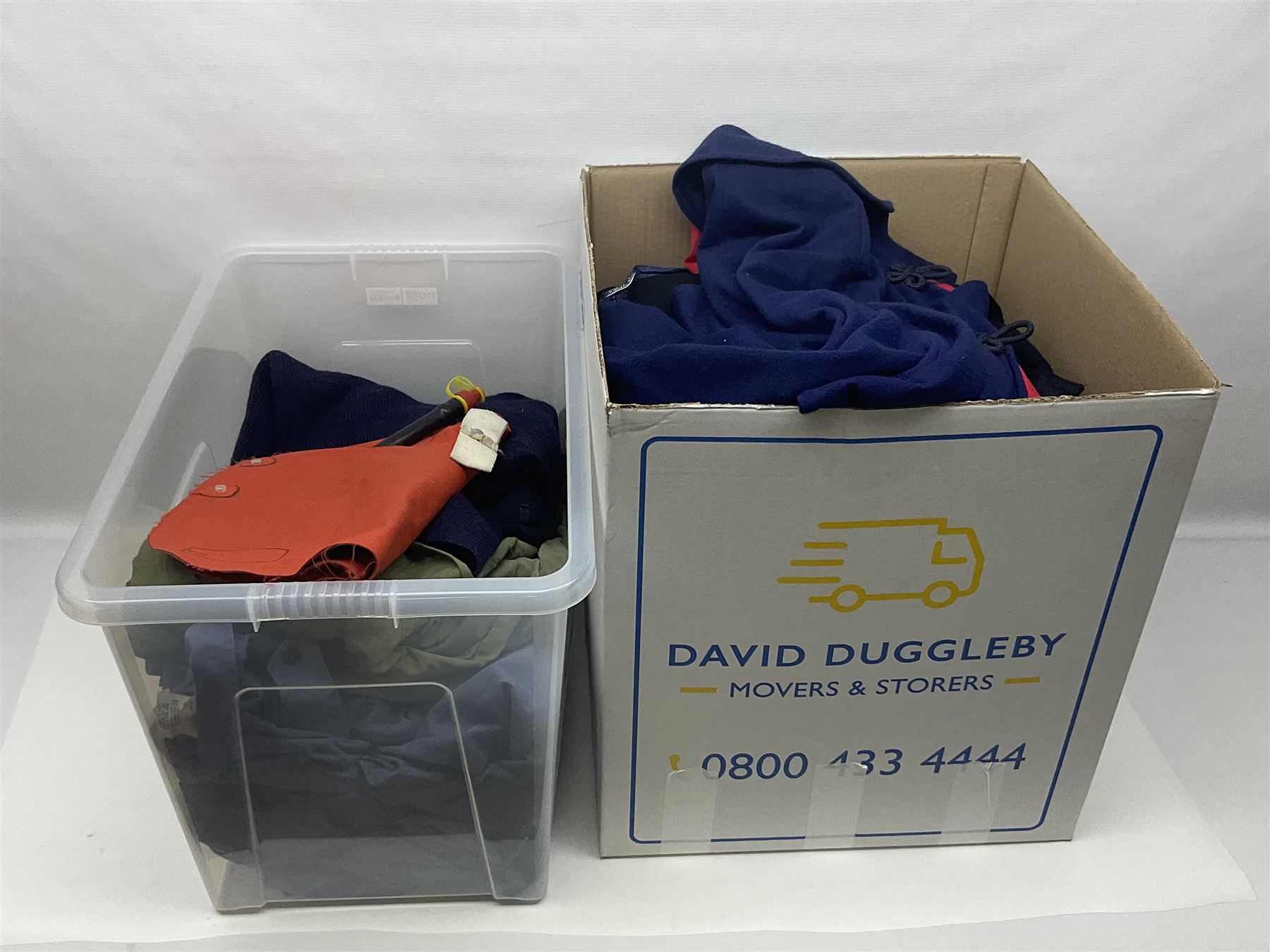 Quantity of post-WW2 military style clothing comprising twelve Jumpers ...